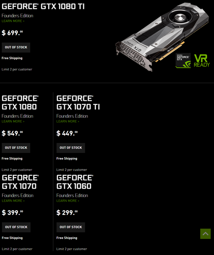 Nvidia Has Sold Out Of 10 Series GTX Geforce GPUs - Game Knightly
