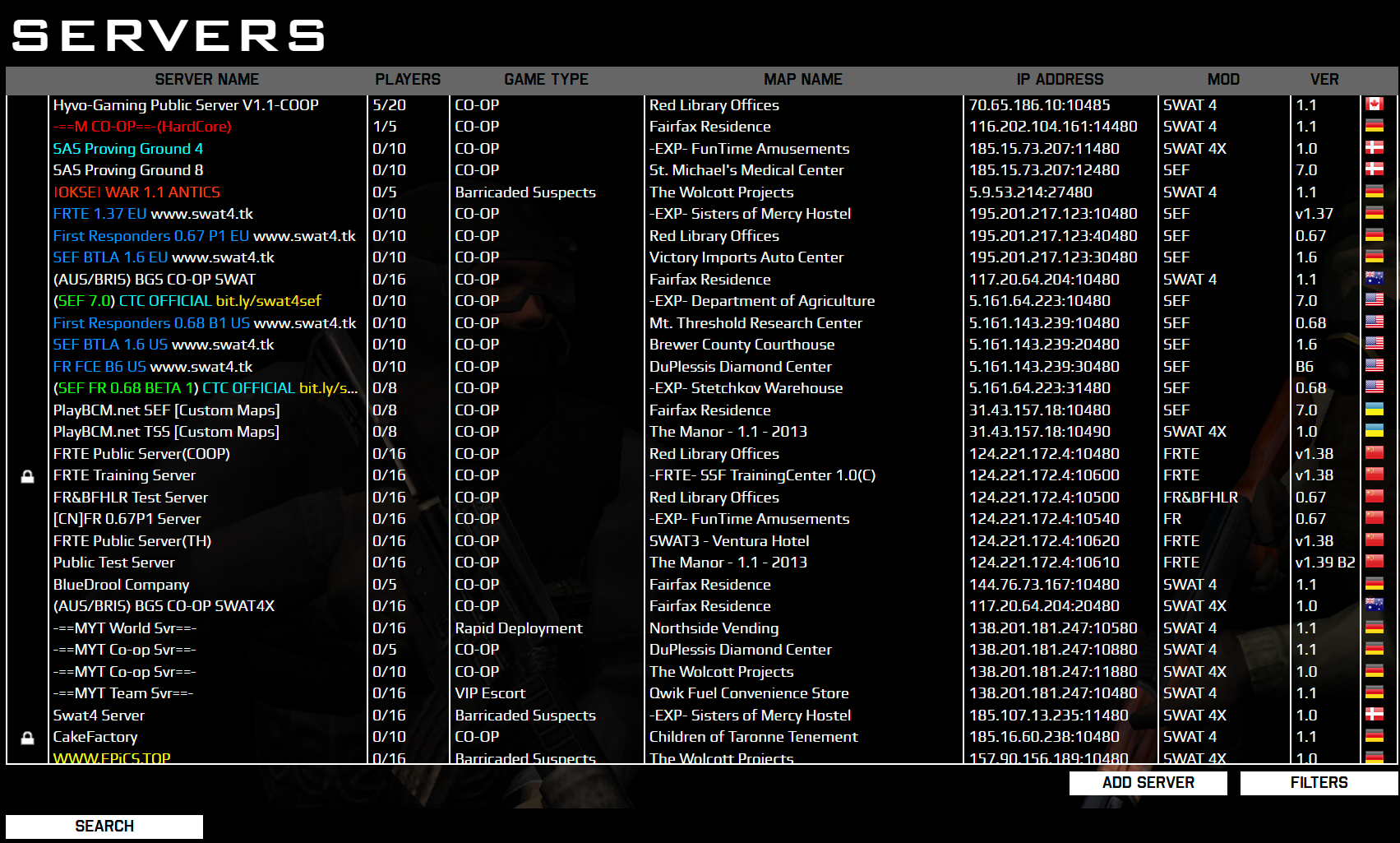 How to Set Up the SWAT 4 Unofficial Patch to See Servers in the Game List - Game Knightly